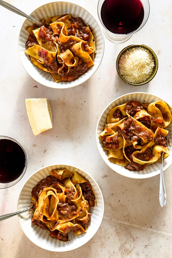 Slow Cooked Lamb Ragu with Pappardelle - Not Just Food