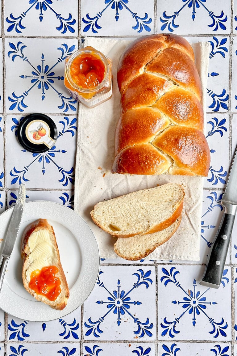 Soft and Sweet Sourdough Bread (Swiss Braid) - Not Just Food