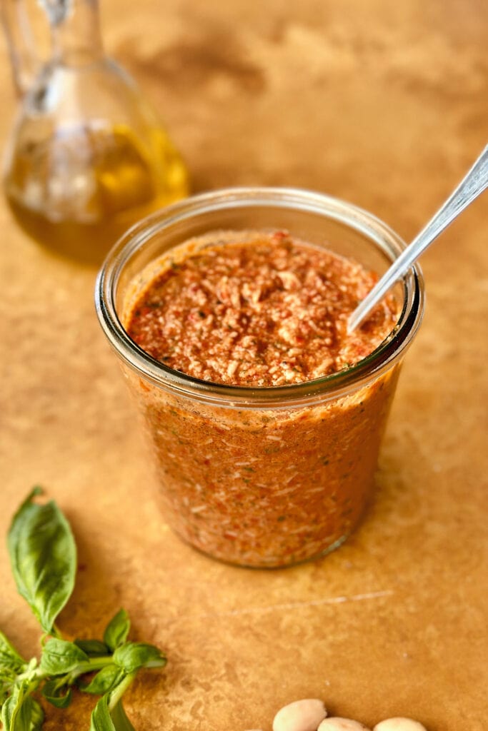 Busiate Pasta with Pesto alla Trapanese (Sicilian Tomato Pesto) - Not ...