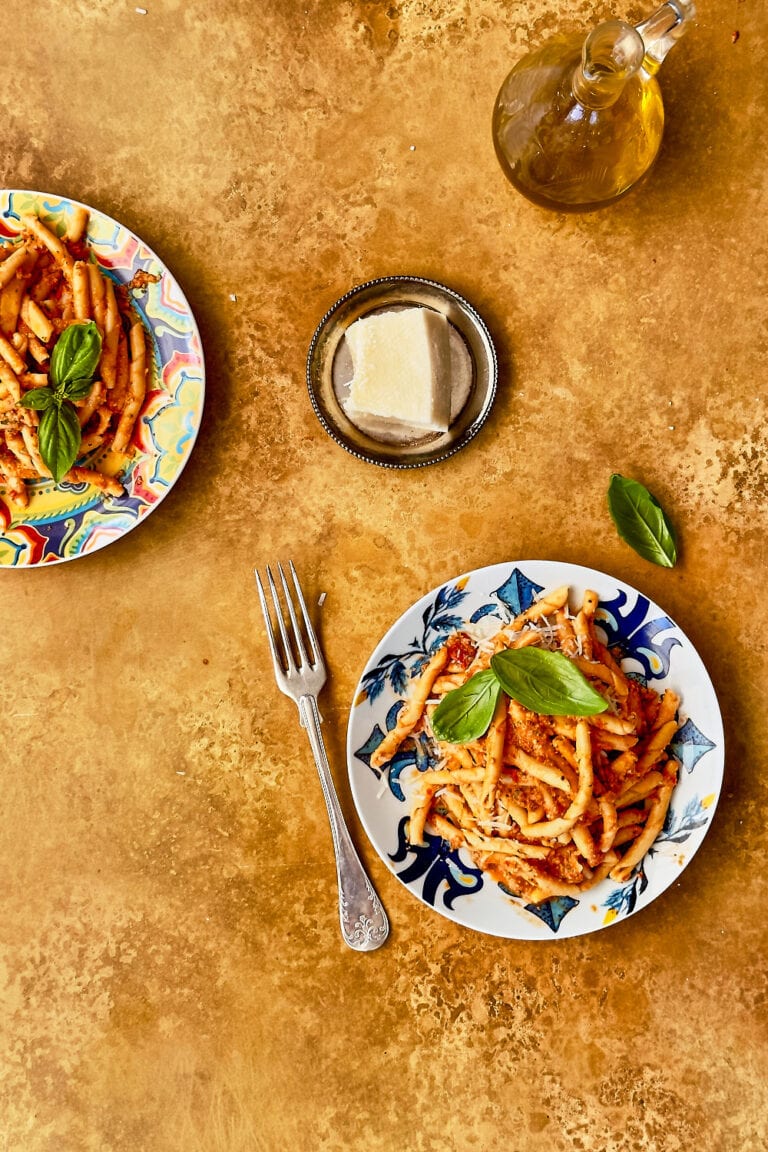 Busiate Pasta with Pesto alla Trapanese (Sicilian Tomato Pesto) - Not ...