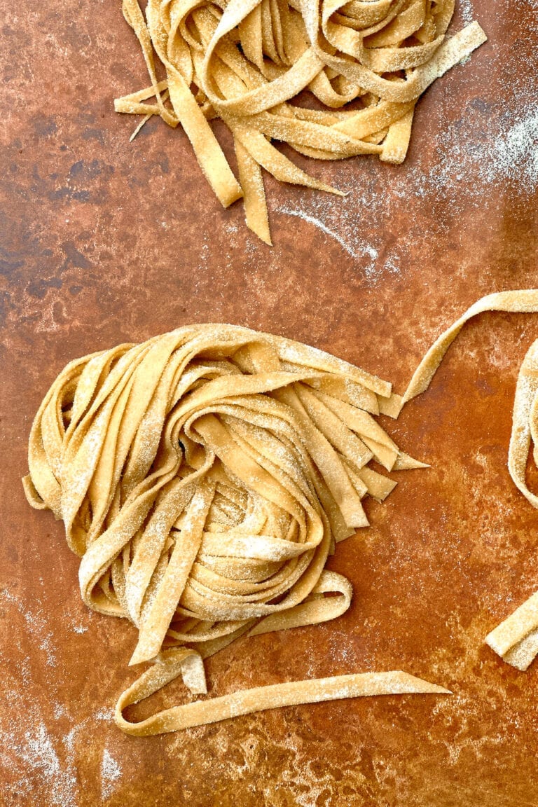 Homemade Tagliatelle Pasta (Easy Step-by-Step Guide) - Not Just Food