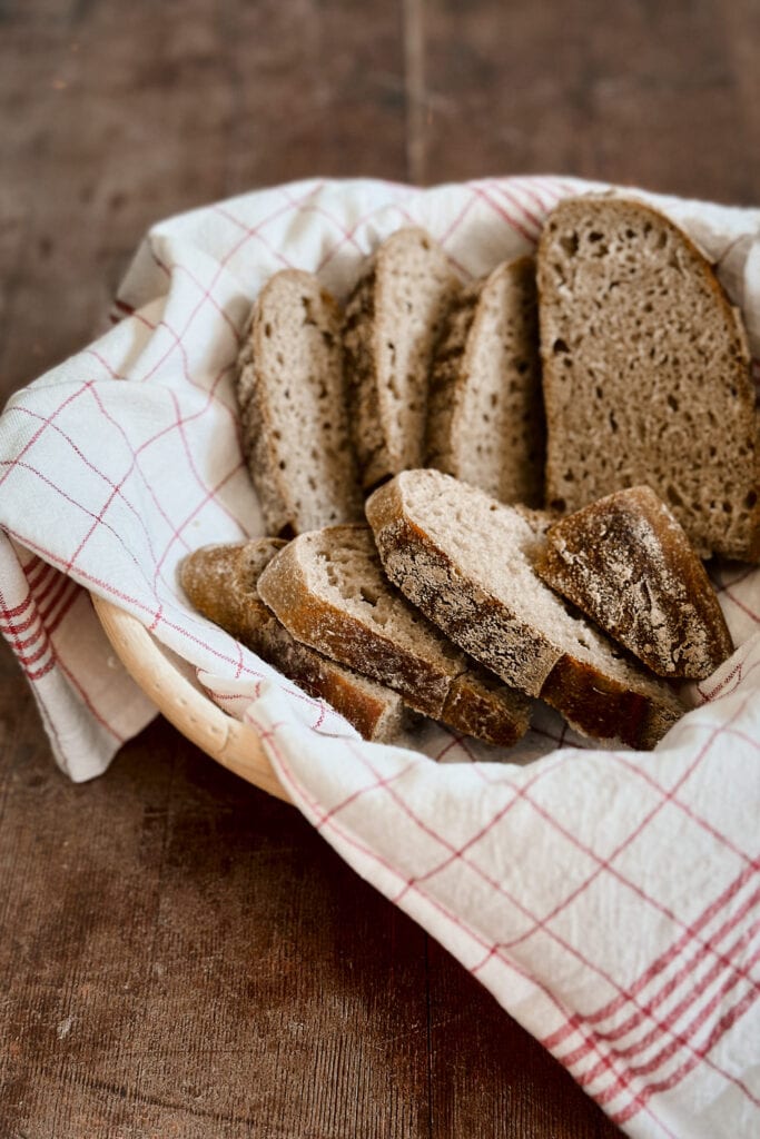 Rustic Rye Sourdough Bread - Not Just Food