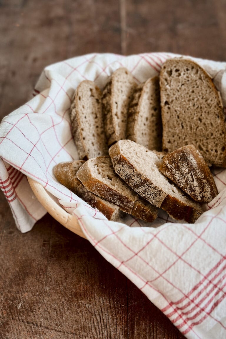 Rustic Rye Sourdough Bread - Not Just Food