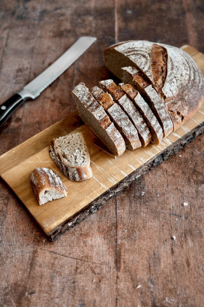 Rustic Rye Sourdough Bread - Not Just Food