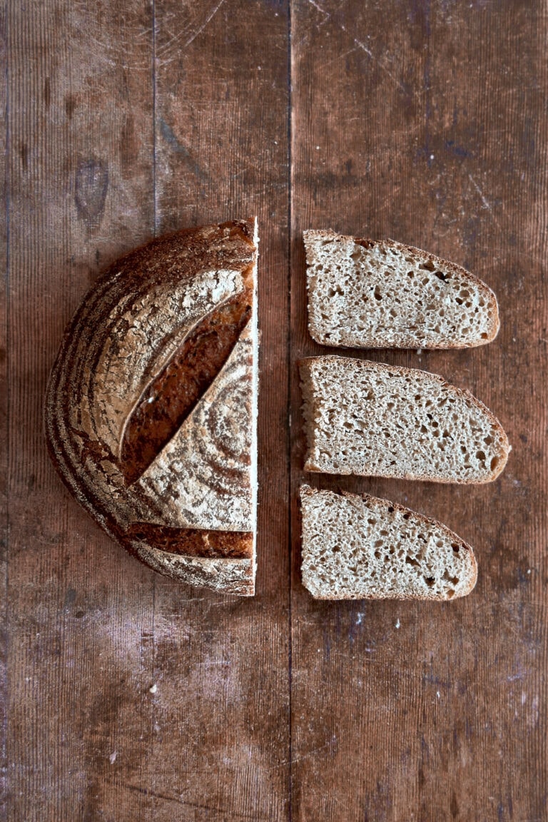Rustic Rye Sourdough Bread - Not Just Food